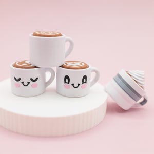 3D Printed Coffee Cup and Hot Chocolate Fidget Clicker, Cute Clicky ...