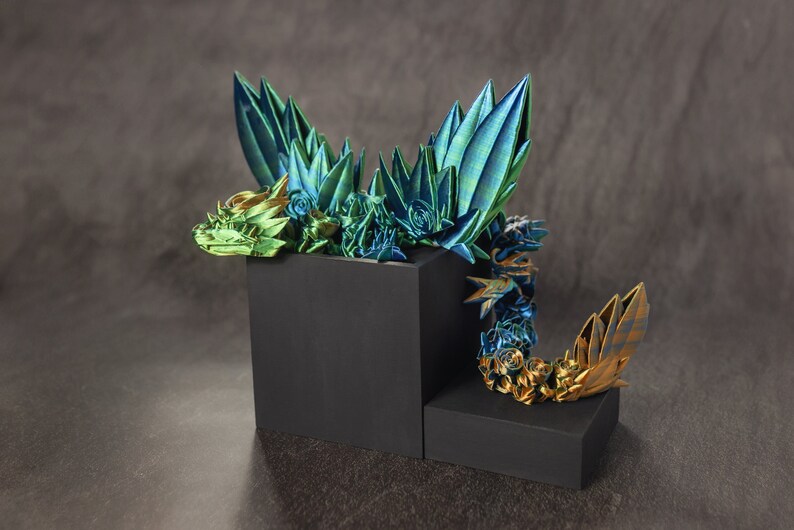 Rose Winged Dragon Fidget Toy, 3D Printed Dragon Model, Articulated ...