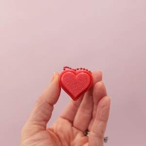 3D Printed Heart Shaped Fidget Clicker Valentines for School, Cute ...