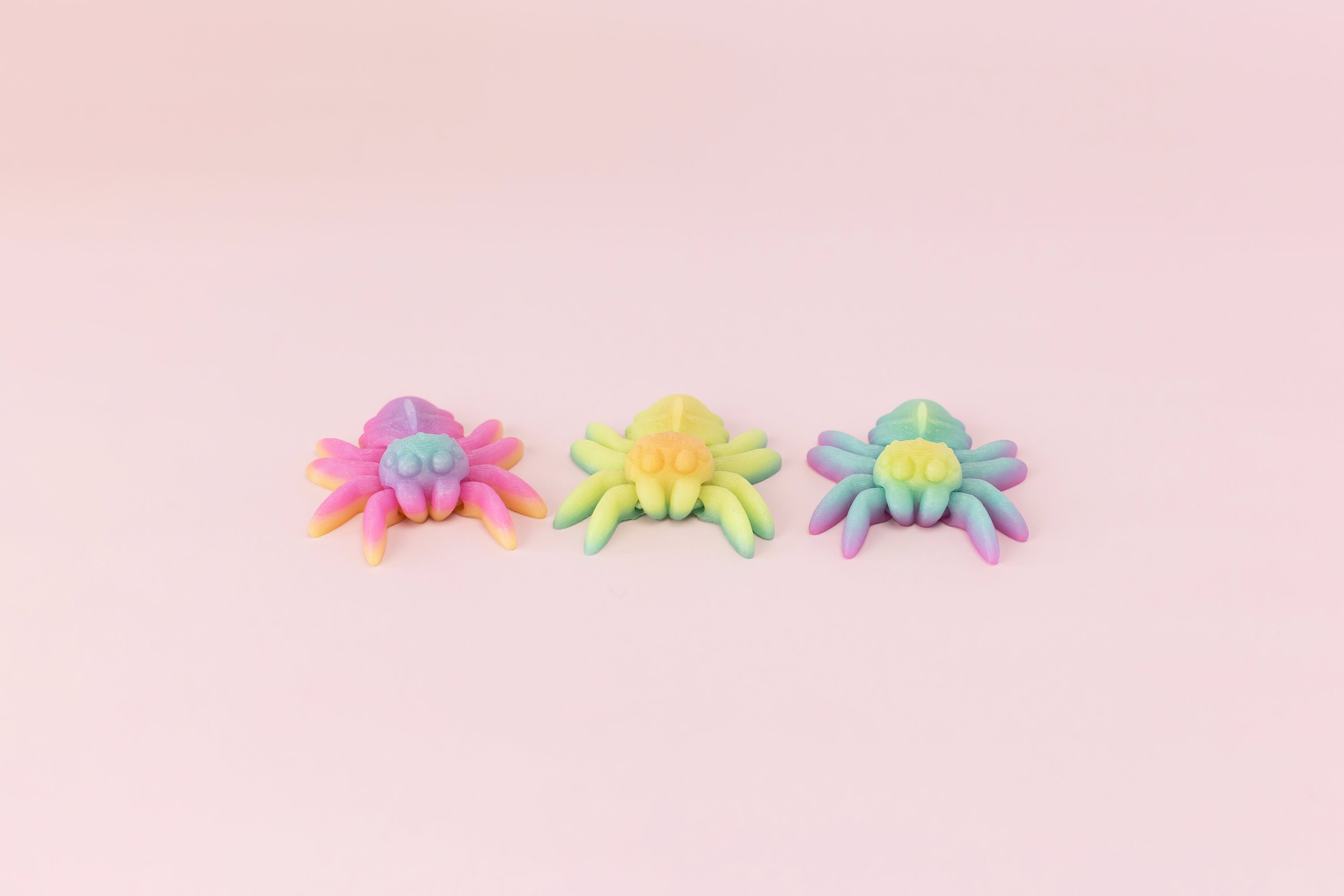 3 Pack of Spider Fidgets, 3D Printed Spiders, Articulating Spider Gift ...