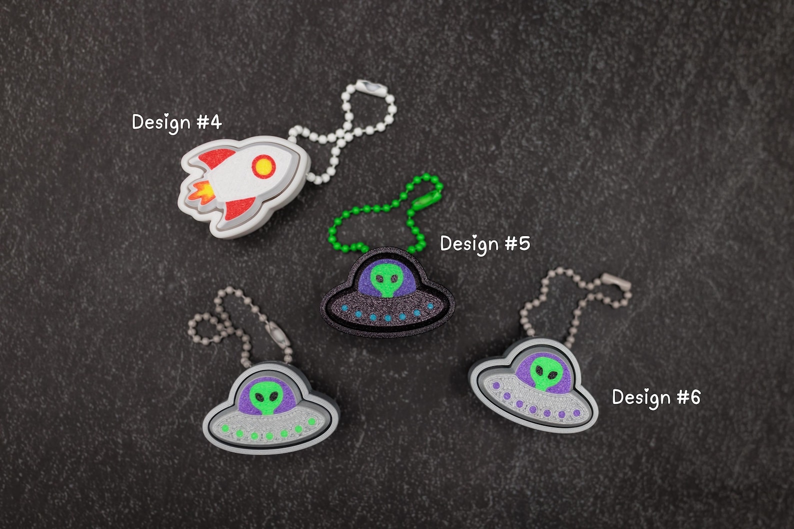 3D Printed Alien Fidget Clickers, Super Clicky UFO Fidgets With ...