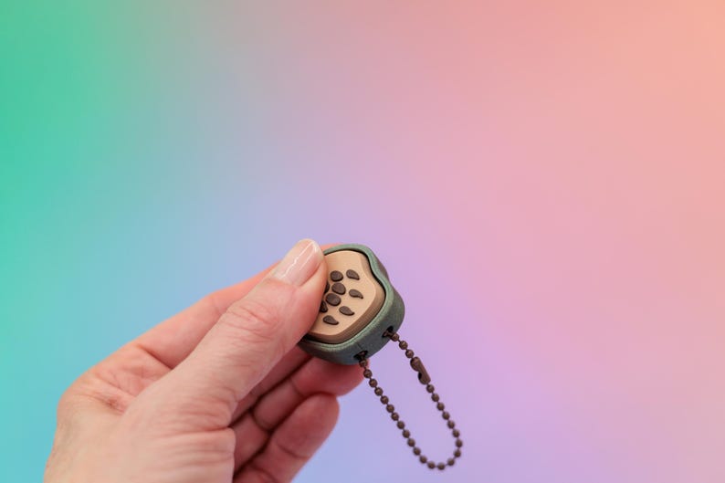 Dinosaur Footprint Fidget Clicker Keychain | 3D Printed Dino Track ...