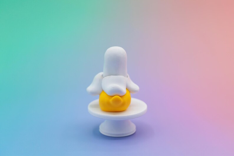 Banana Duck Fidget Clicker | 3D Printed Clicky Fidget Keychain | Cute ...