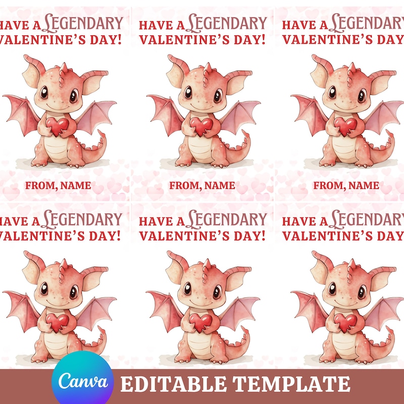 Dragon Valentines - Etsy