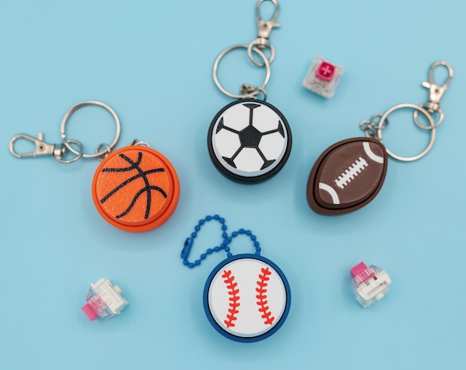 3D Printed Sports Themed Fidget Clickers | Cute Baseball, Football ...