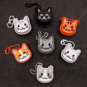 Cat Fidget Clicker Keychain, Cute 3D Printed Clicky Fidget, Stress ...