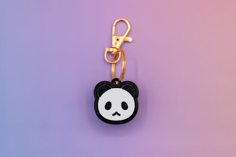 Panda Fidget Clicker Keychain | 3D Printed Panda Bear Clicky Fidget ...
