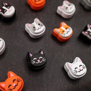 Cat Fidget Clicker Keychain, Cute 3D Printed Clicky Fidget, Stress ...
