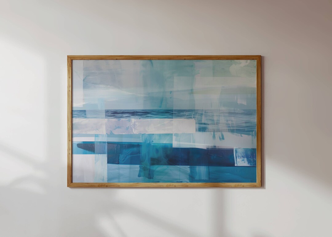 Oceanic Tapestry Wall Art Print Gallery Wall Abstract Beach Decor Water ...
