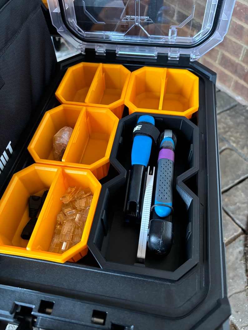 Toughbuilt Stacktech Dual Compartment for Compact Low-profile Organizer ...