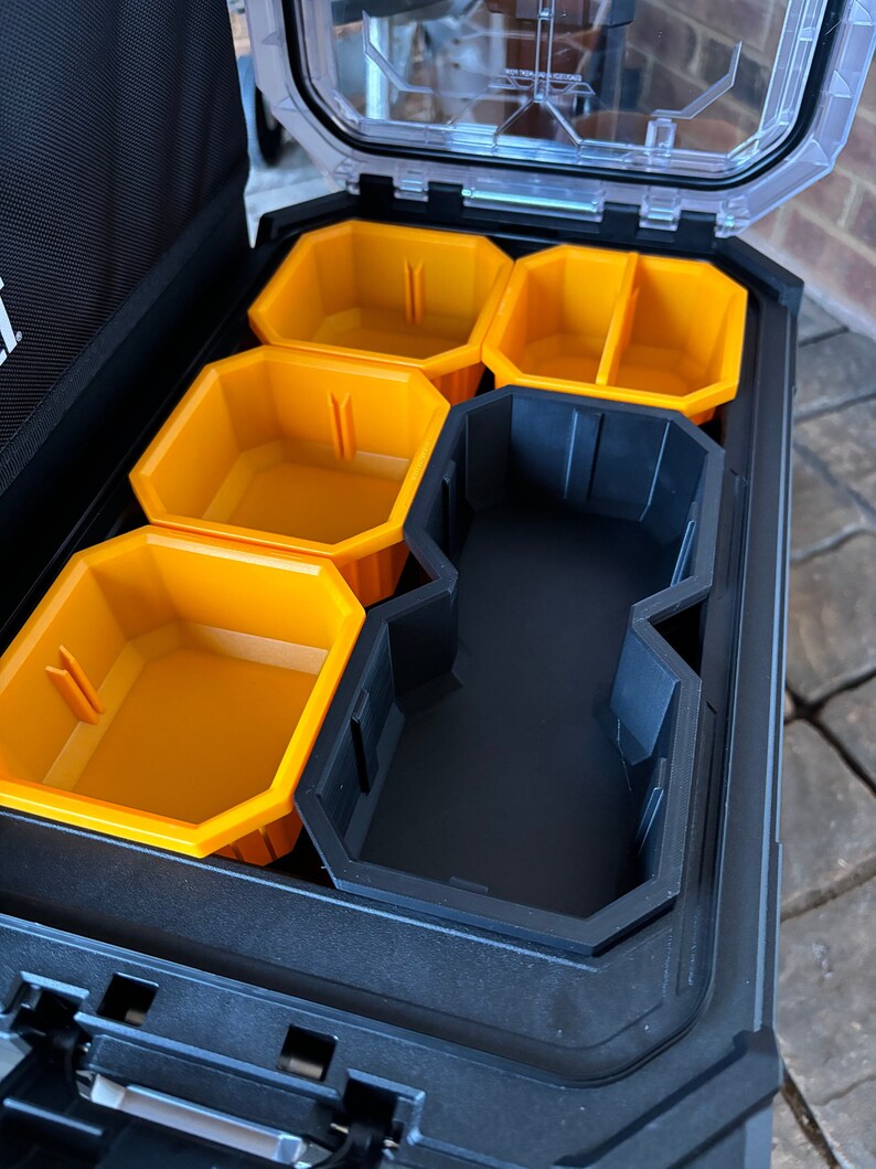 Toughbuilt Stacktech Dual Compartment for Compact Low-profile Organizer ...