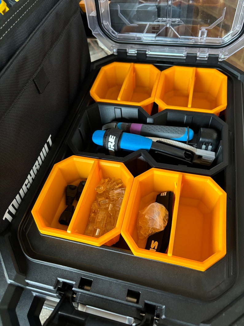 Toughbuilt Stacktech Dual Compartment for Compact Low-profile Organizer ...