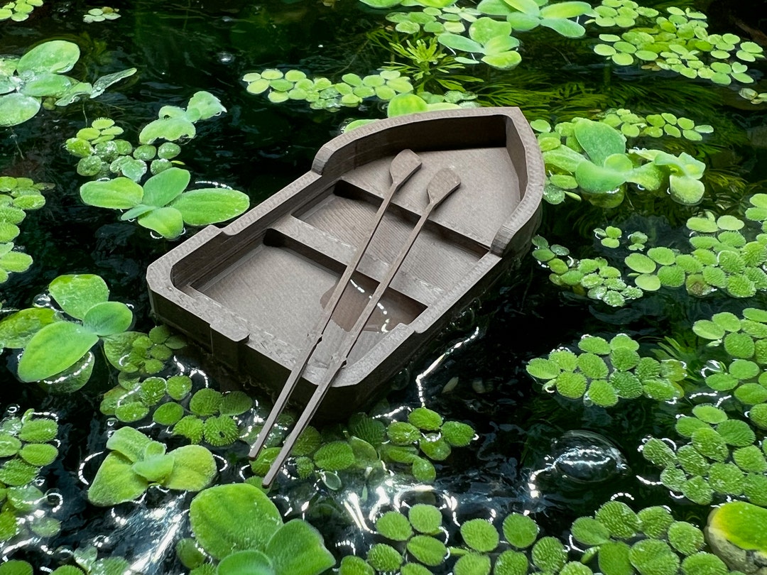 Floating Aquarium Boat - Fish Tank Decoration - Etsy