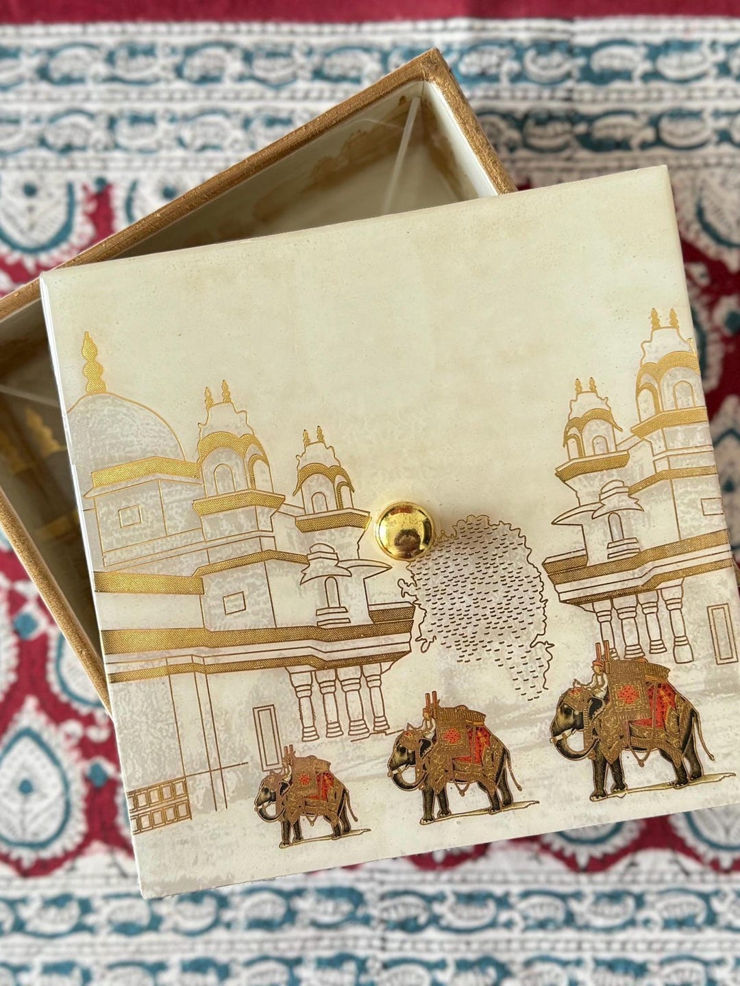 Luxury Jewelry Organizer: Indian Trinket Box, Wooden Lacquer Finish - Etsy