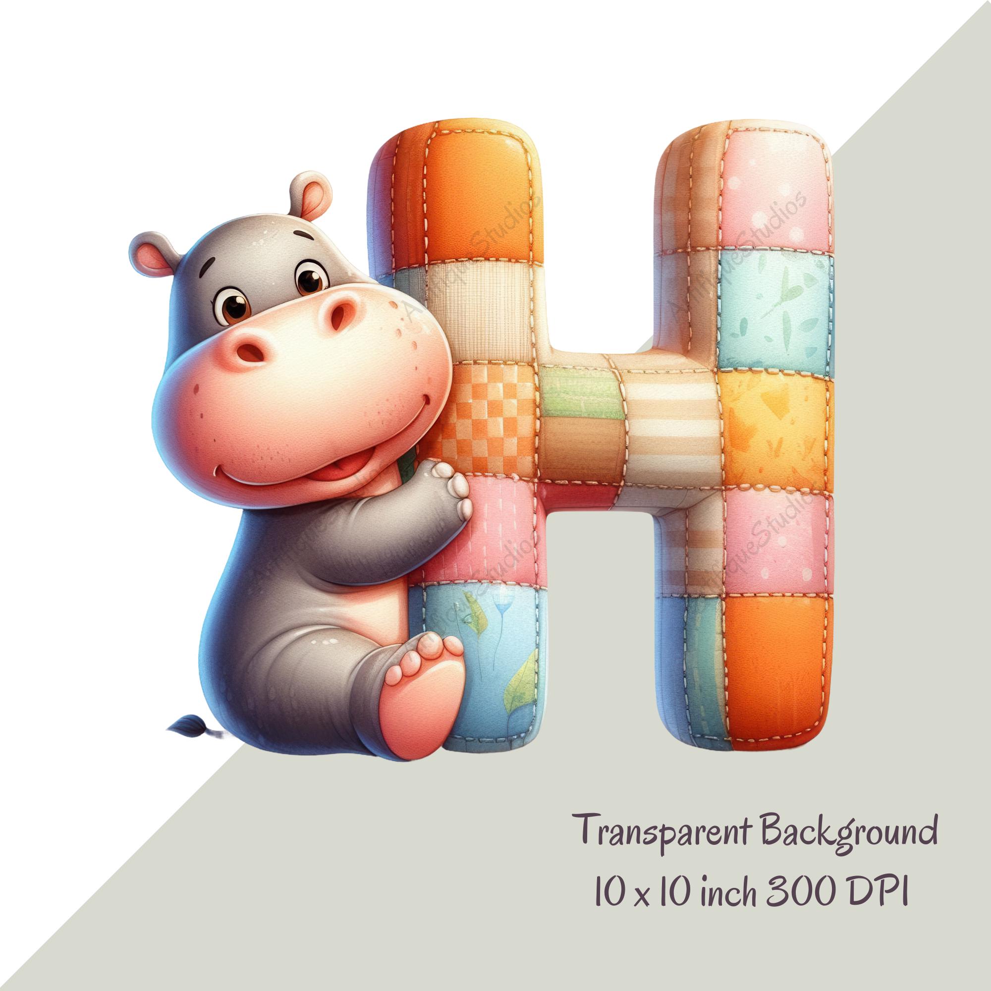 Adorable Animal Alphabet Clipart Watercolor A-Z Educational Digital ...