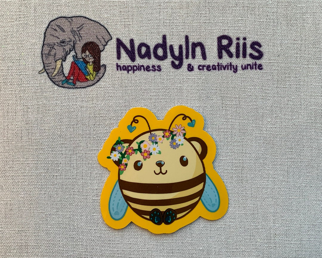 Cute Bee Sticker Waterproof Bumblebee Sticker Vinyl Stickers Cute Bee ...