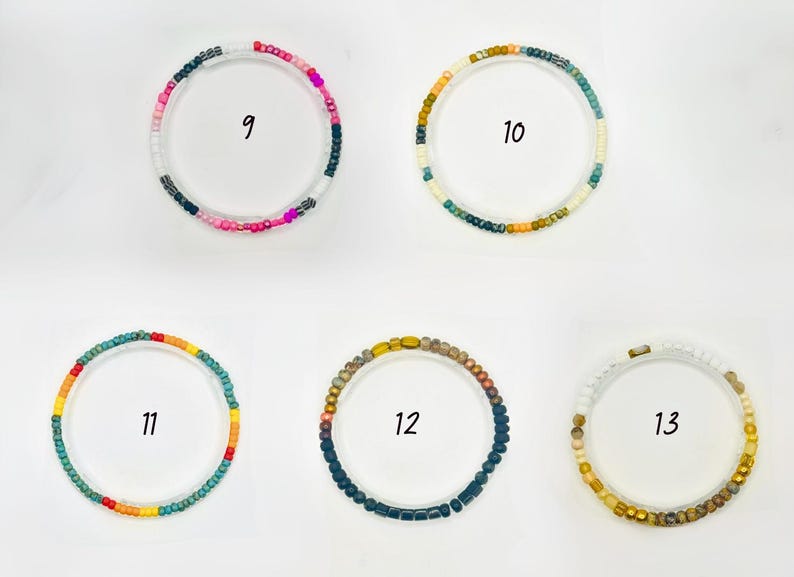 Seed Bead Bracelets: Miyuki Beads, Stretch, Stacking Bracelets - Etsy