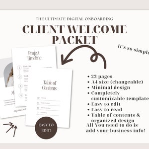 Client Welcome Packet, Virtual Assistant Welcome Packet, Coaching ...