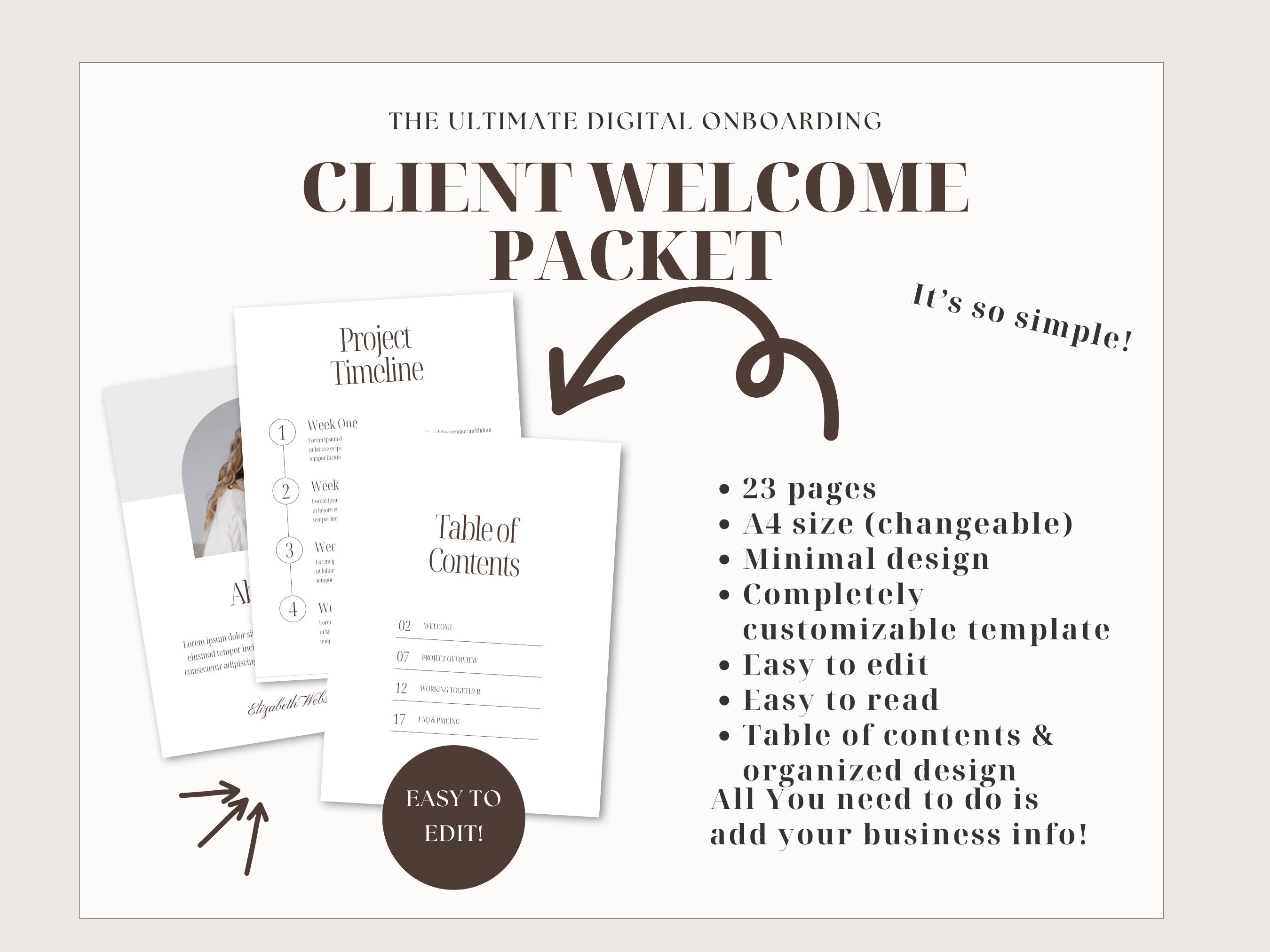 Client Welcome Packet, Virtual Assistant Welcome Packet, Coaching ...