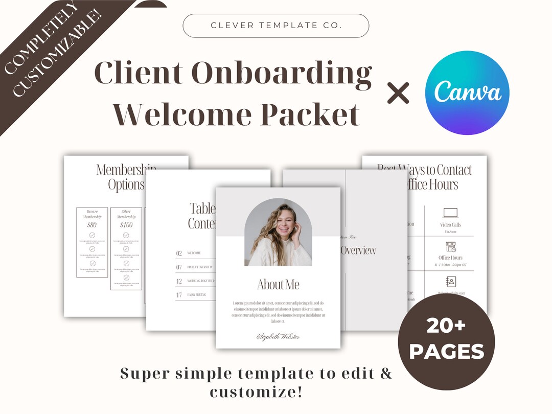 Client Welcome Packet, Virtual Assistant Welcome Packet, Coaching ...