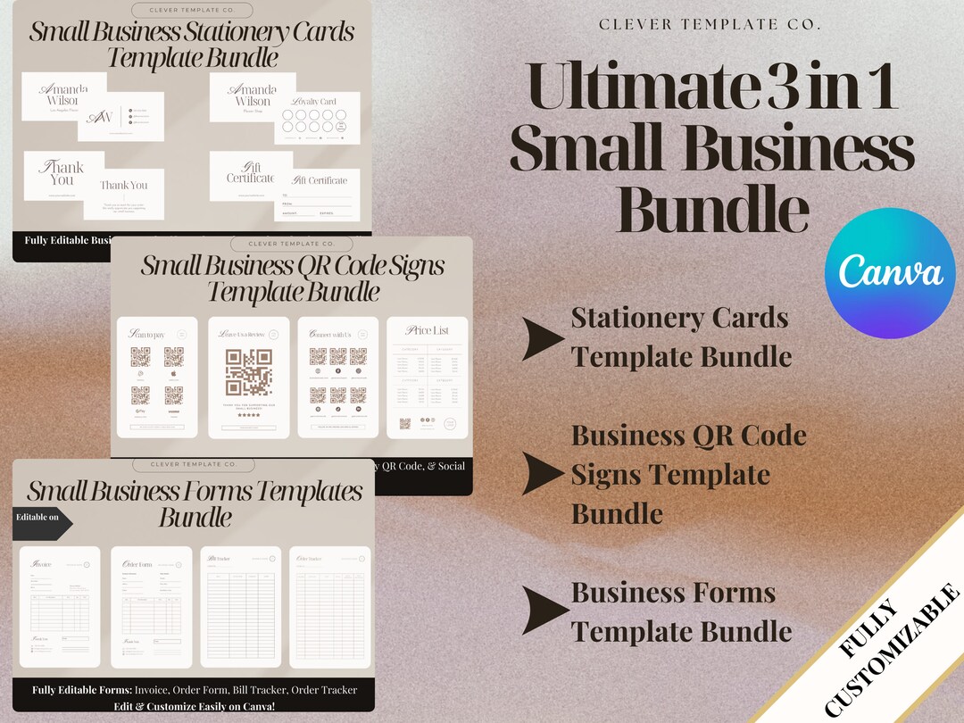 Editable Small Business Bundle, Price List, Invoice Form, Order Form ...