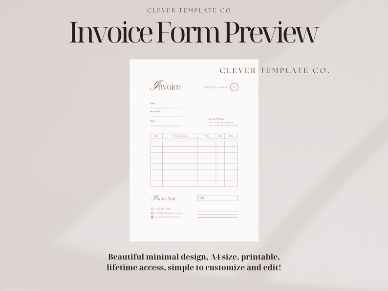 Editable Small Business Bundle, Price List, Invoice Form, Order Form ...