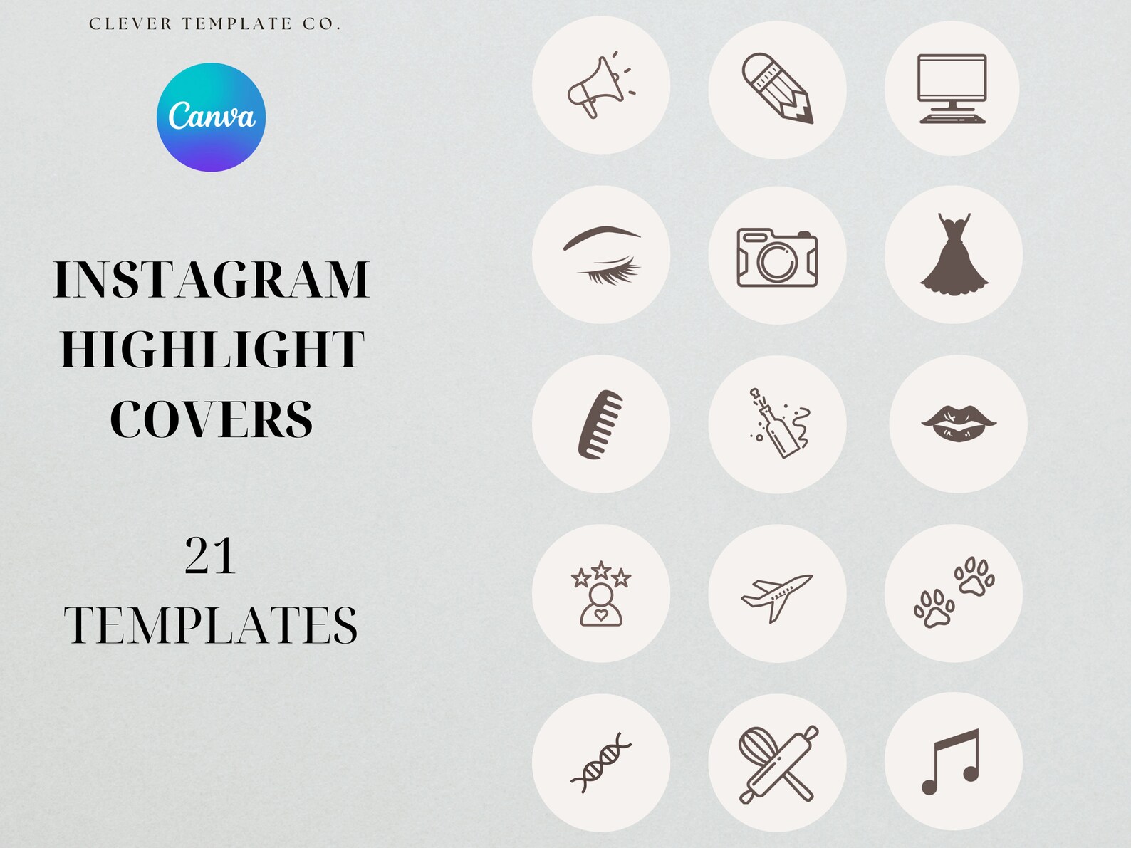 Social Media Template Bundle, Instagram Bundle, Pinterest Templates ...