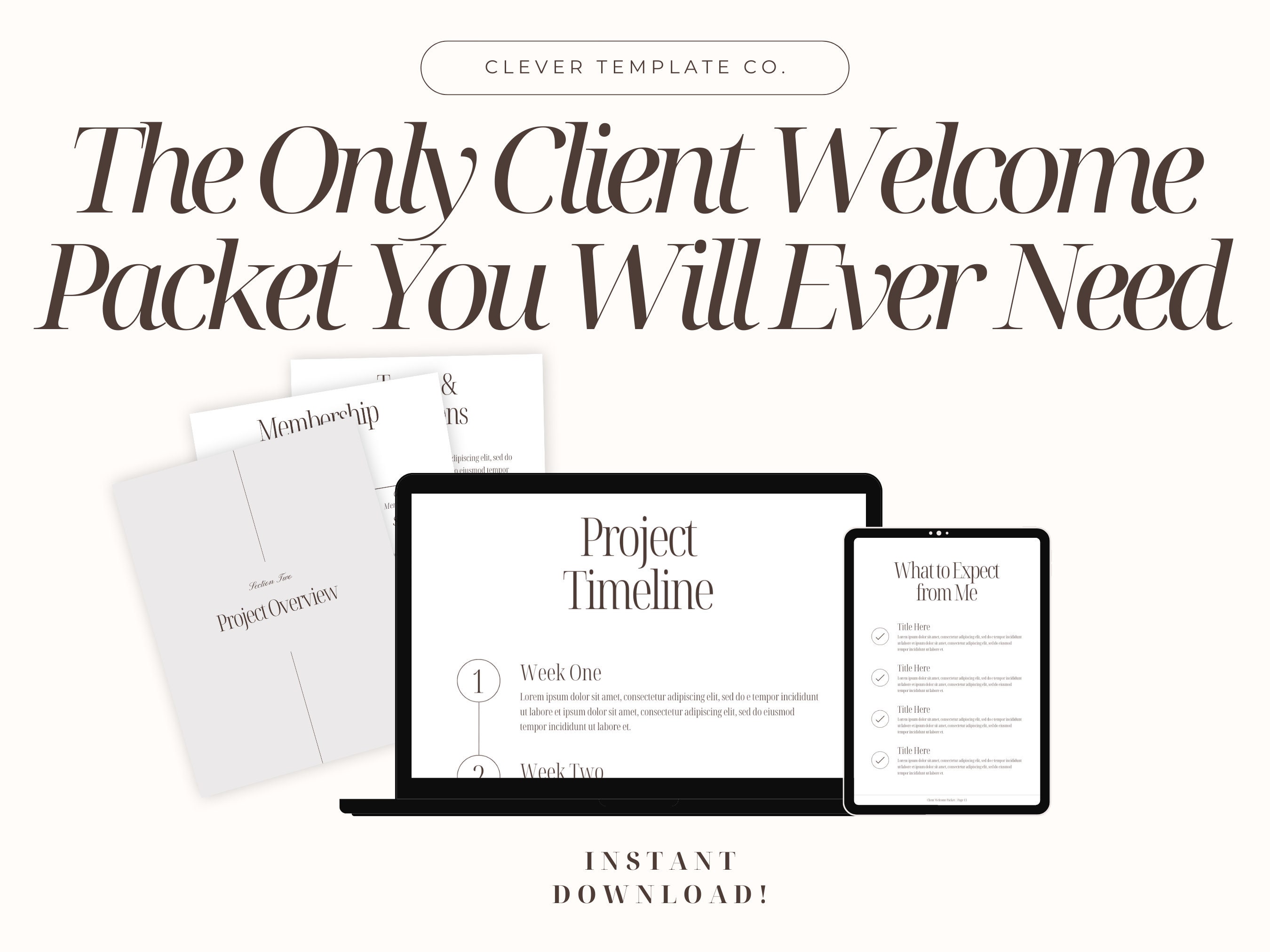 Client Welcome Packet, Virtual Assistant Welcome Packet, Coaching ...