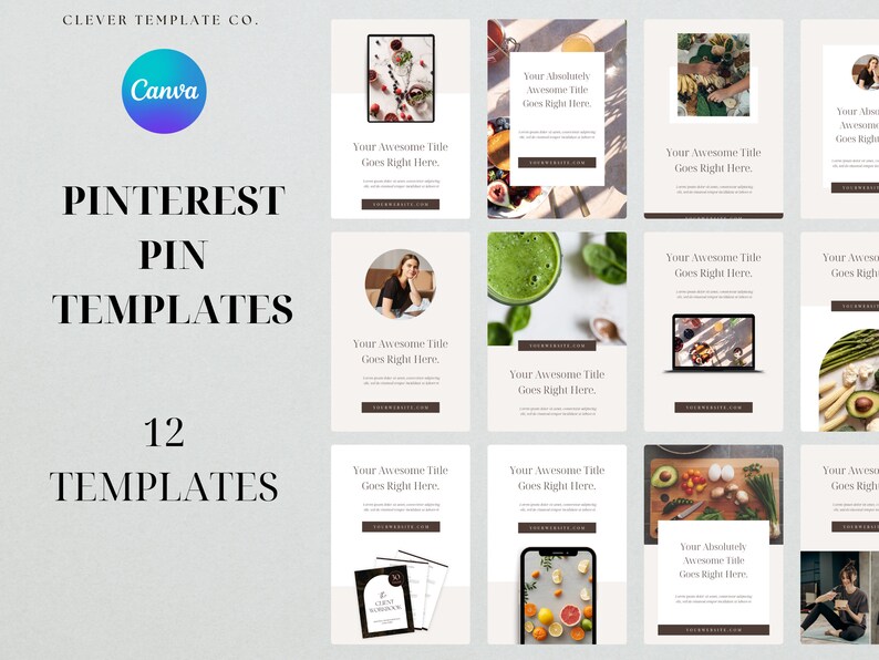 Social Media Template Bundle, Instagram Bundle, Pinterest Templates ...