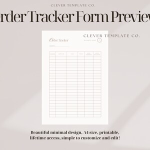 Order Form Bundle, Small Business Forms, Invoice Template, Custom Order ...