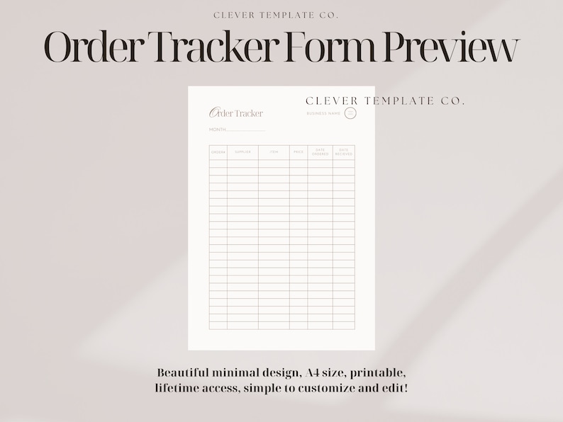 Order Form Bundle, Small Business Forms, Invoice Template, Custom Order ...