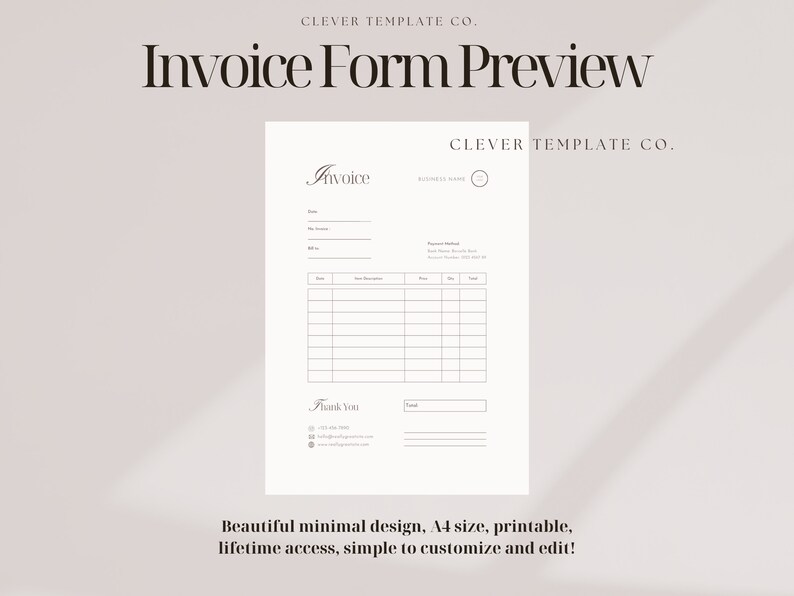 Order Form Bundle, Small Business Forms, Invoice Template, Custom Order ...