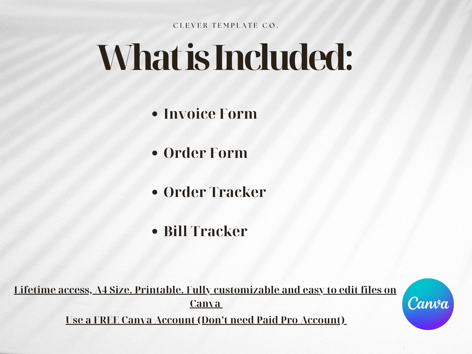 Order Form Bundle, Small Business Forms, Invoice Template, Custom Order ...