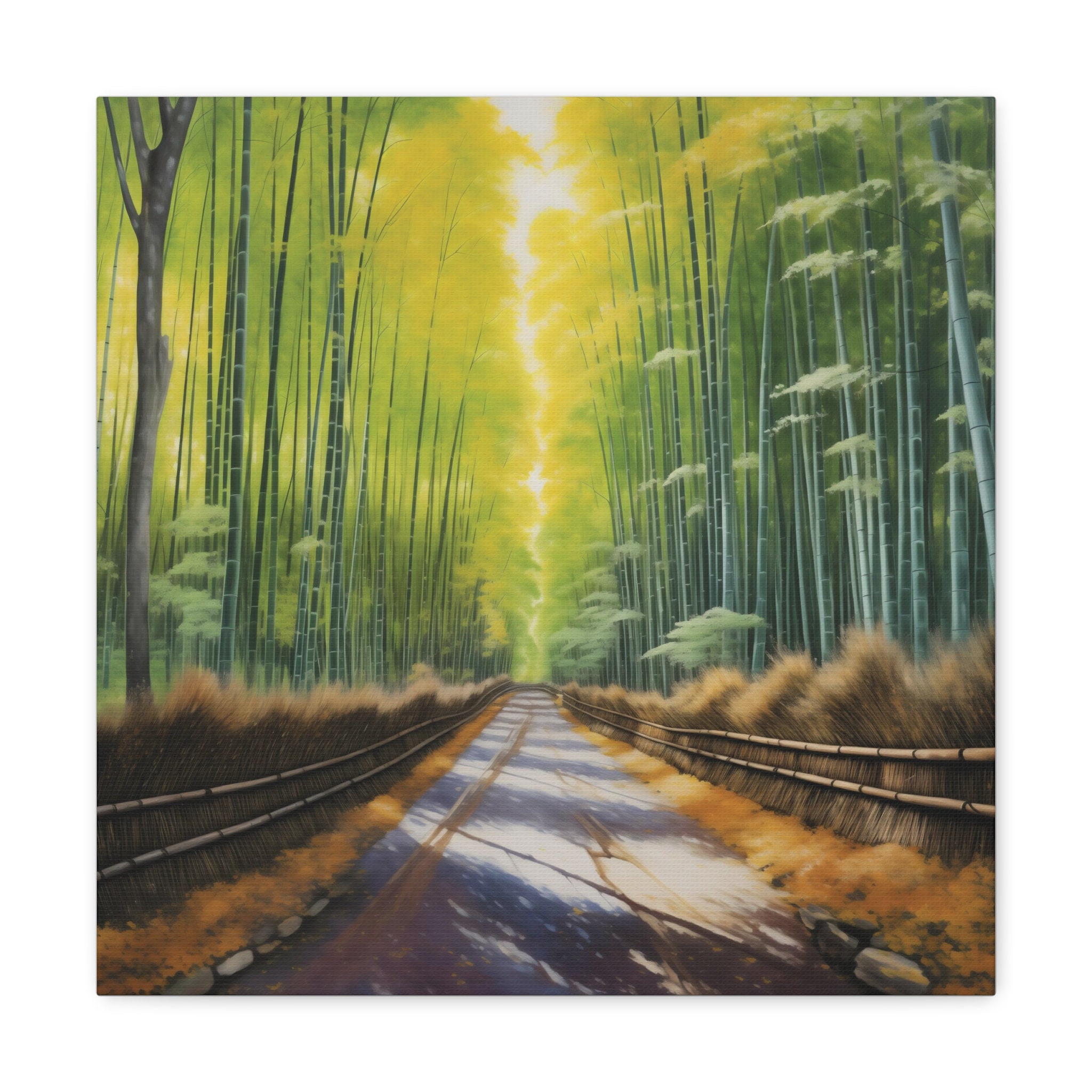 Kyoto Bamboo Forest Art Print, Watercolor, Canvas Art, Travel Print ...