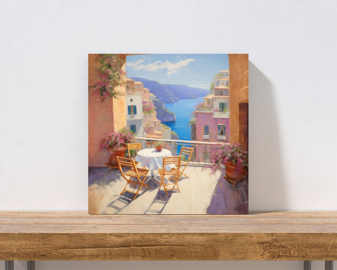 Positano Italy Art Print, Watercolor, Canvas Art, Travel Print, Wall ...