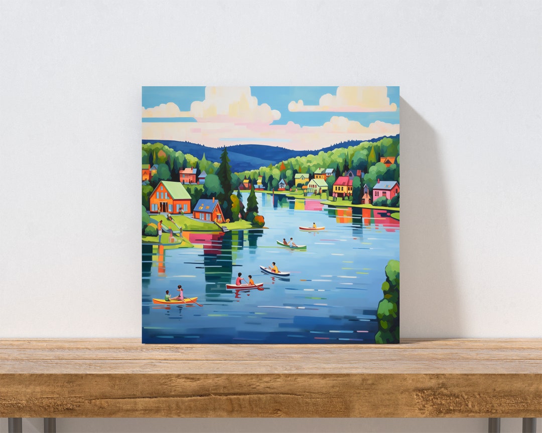 Poconos Pennsylvania Art Print, Watercolor, Canvas Art, Travel Print ...