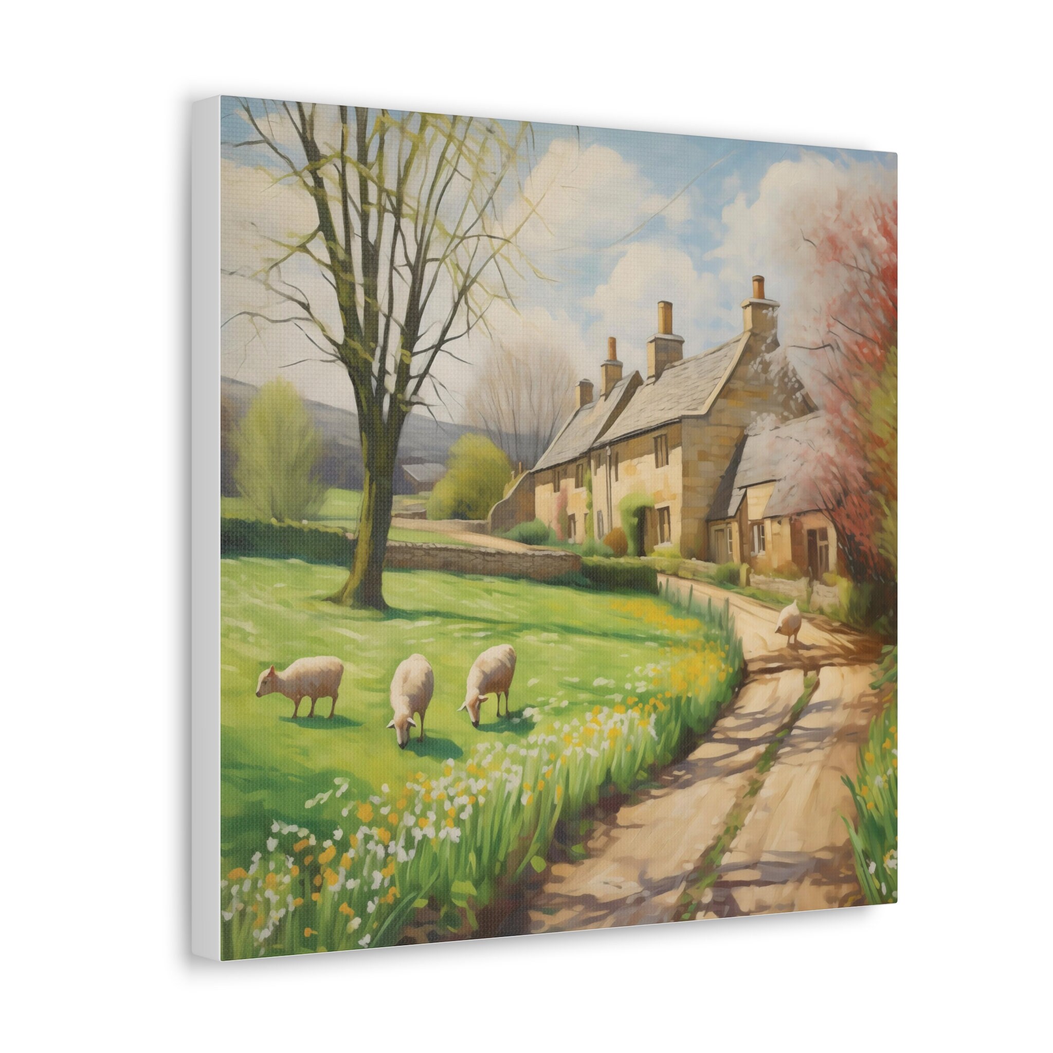 Cotswold Art Print, Watercolor, Canvas Art, Travel Print, Wall Art ...