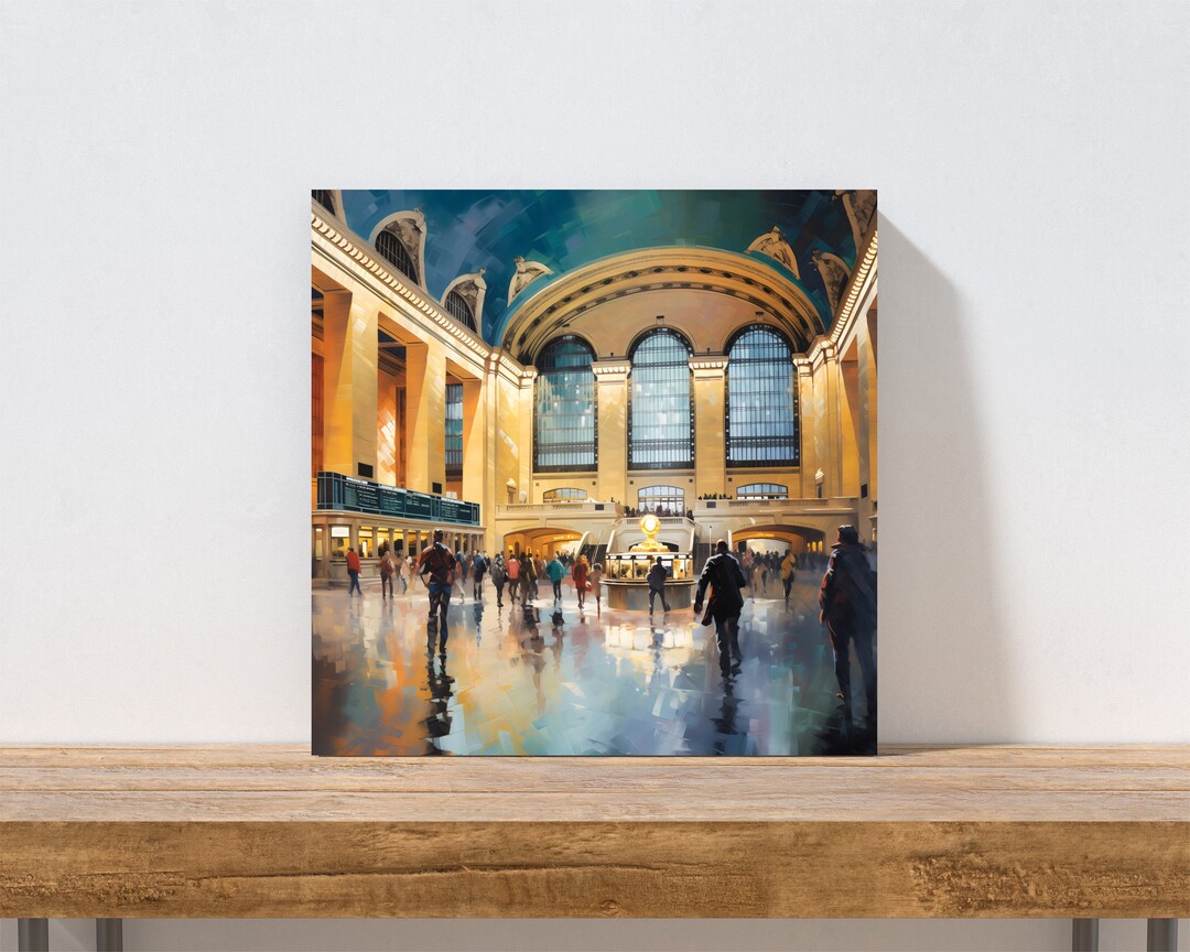 Grand Central Terminal NYC Art Print, Watercolor, Canvas Art, Travel ...