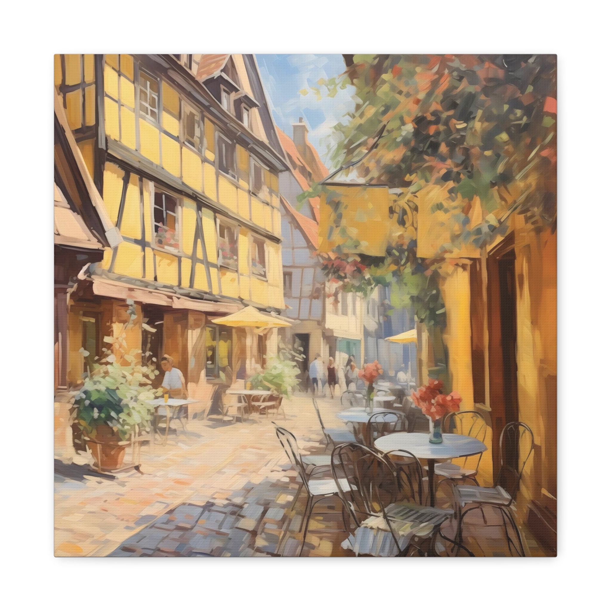 Old Town Colmar France Art Print, Watercolor, Canvas Art, Travel Print ...