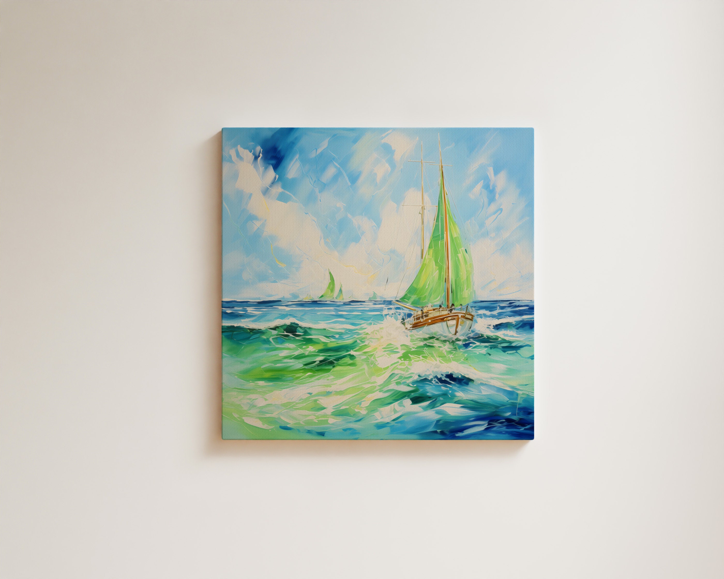 Destin Florida Sailboat Art Print, Watercolor, Canvas Art, Travel, Wall ...