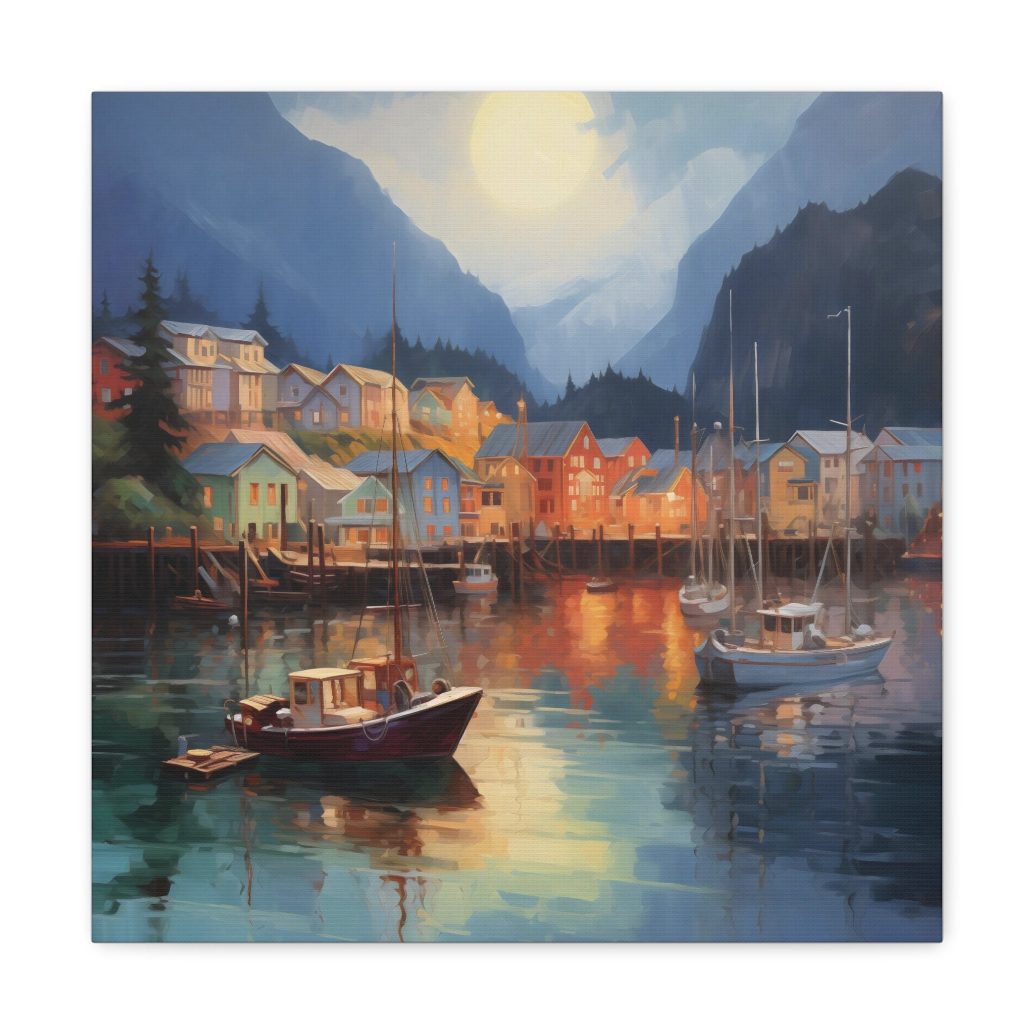 Juneau Alaska Art Print, Watercolor, Canvas Art, Travel Print, Wall Art ...