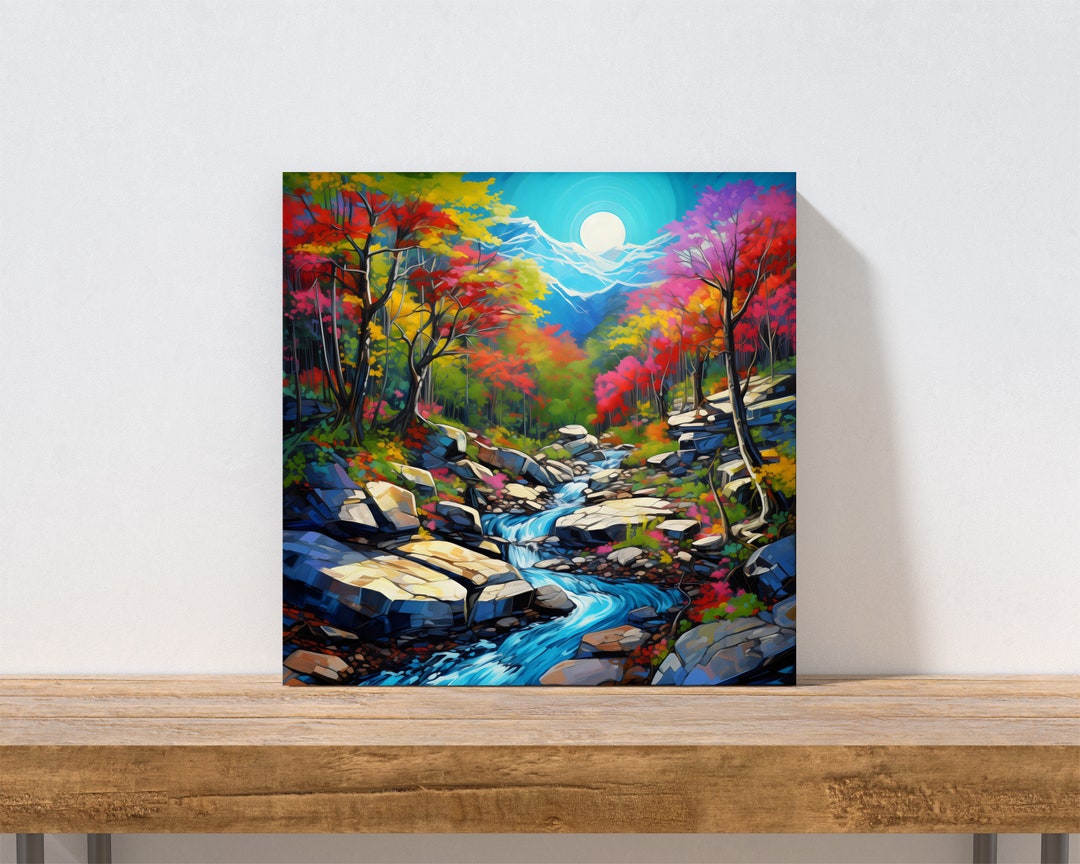 Cheaha State Park AL Art Print, Watercolor, Canvas Art, Travel Print ...