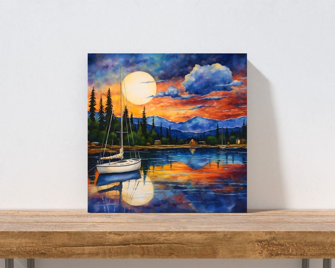 Mccall Idaho Nature Art Print, Watercolor, Canvas Art, Travel Print ...