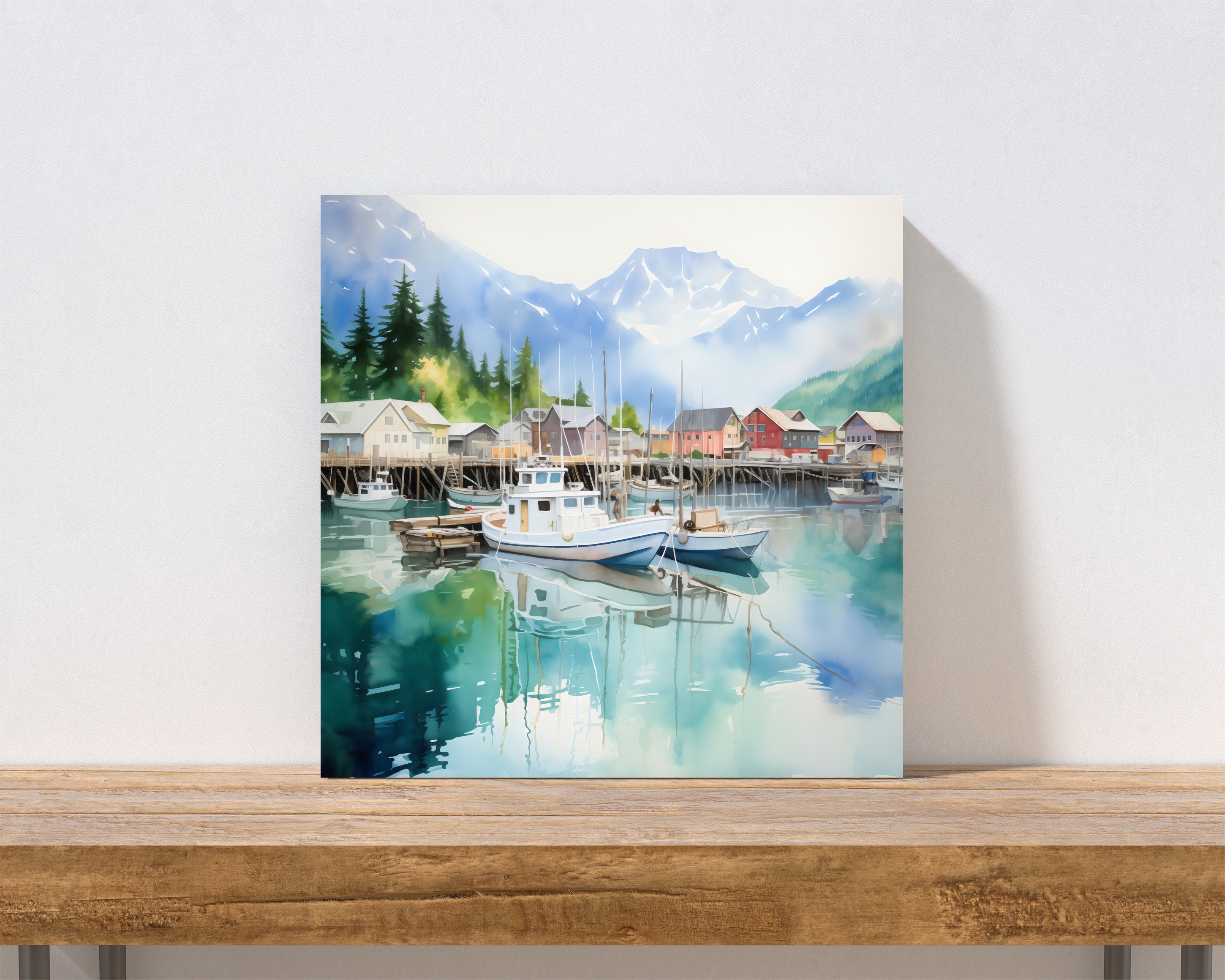 Haines Alaska Art Print, Watercolor, Canvas Art, Travel Print, Wall Art ...