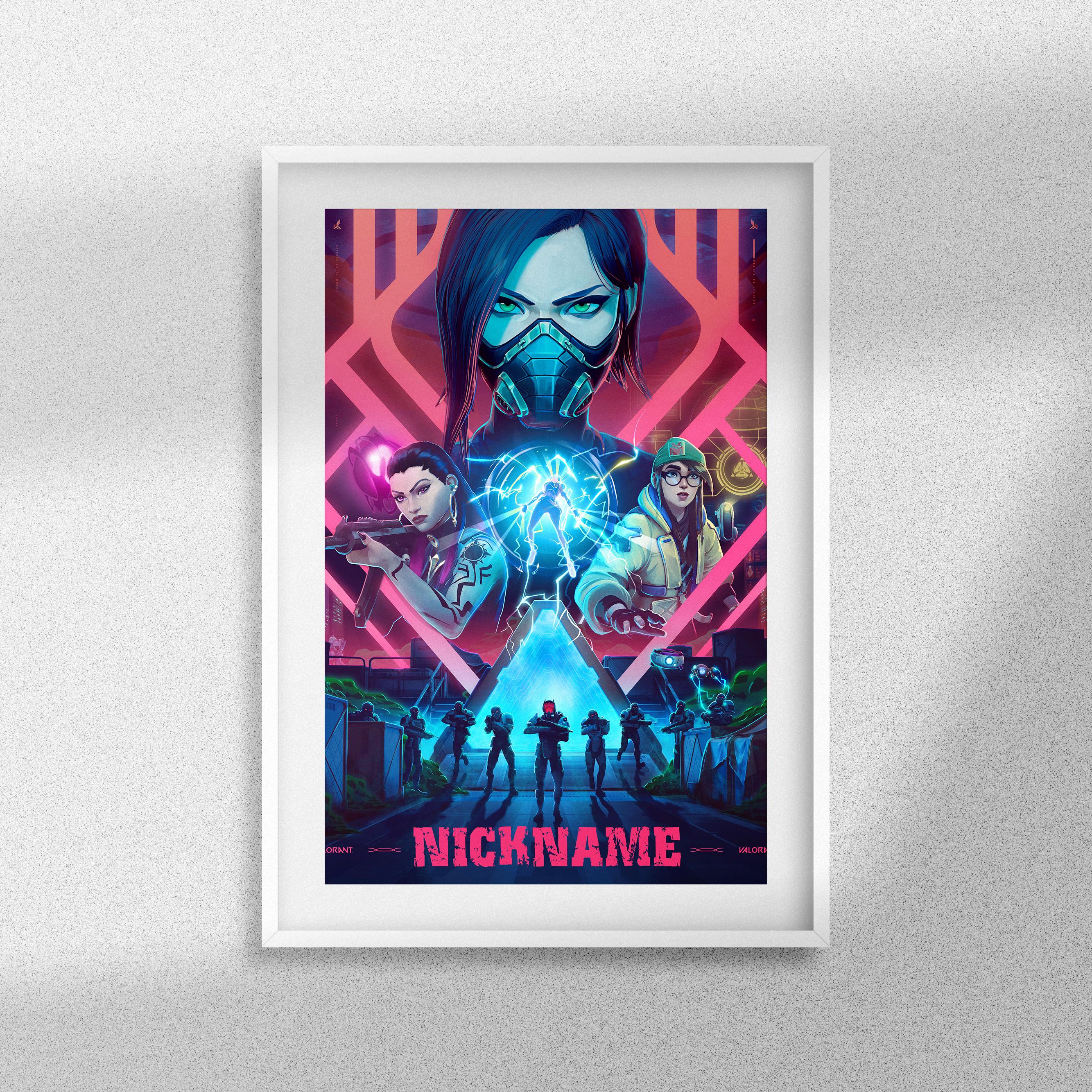 Custom Valorant Agent Poster: Personalized Game Art (digital Download ...