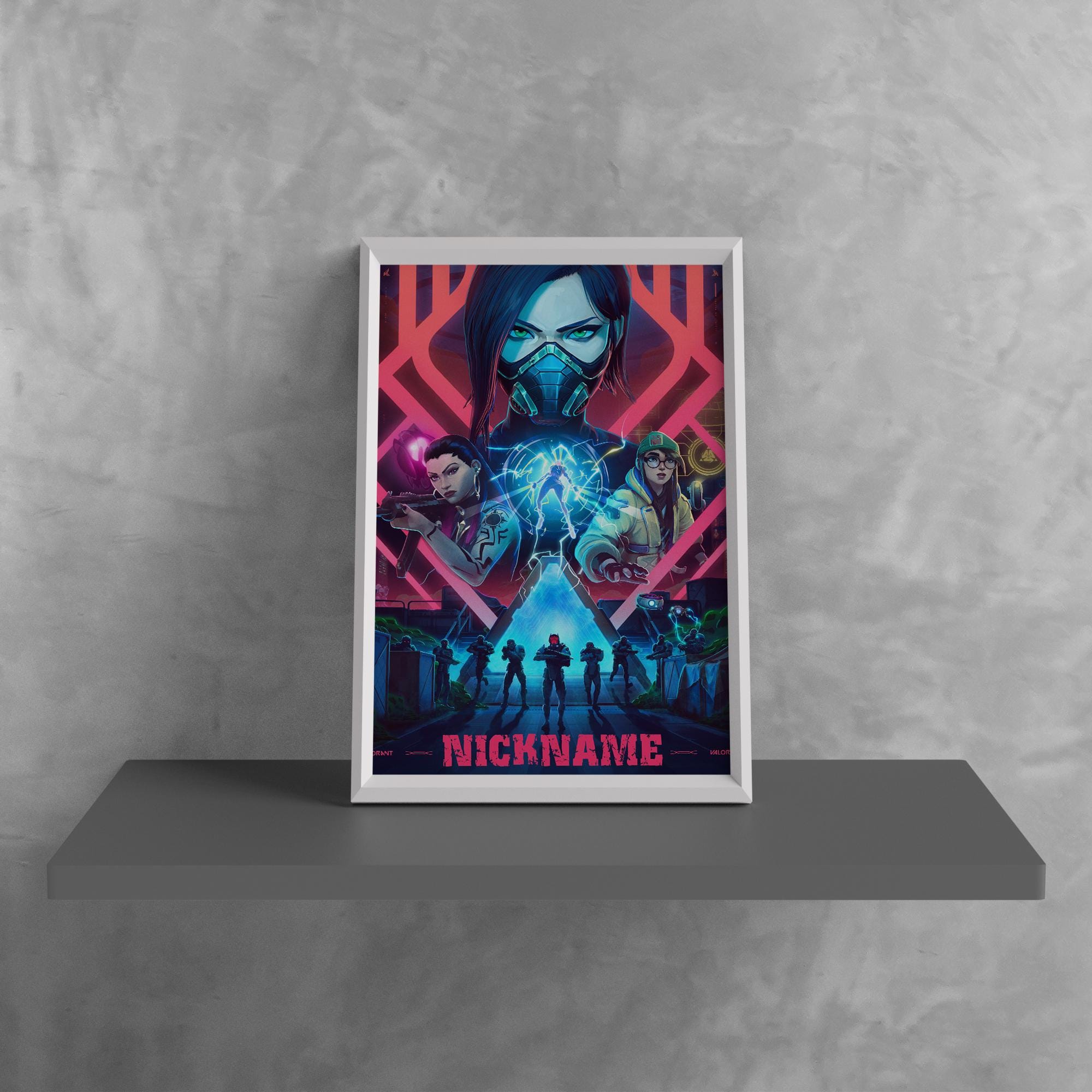 Custom Valorant Agent Poster: Personalized Game Art (digital Download ...