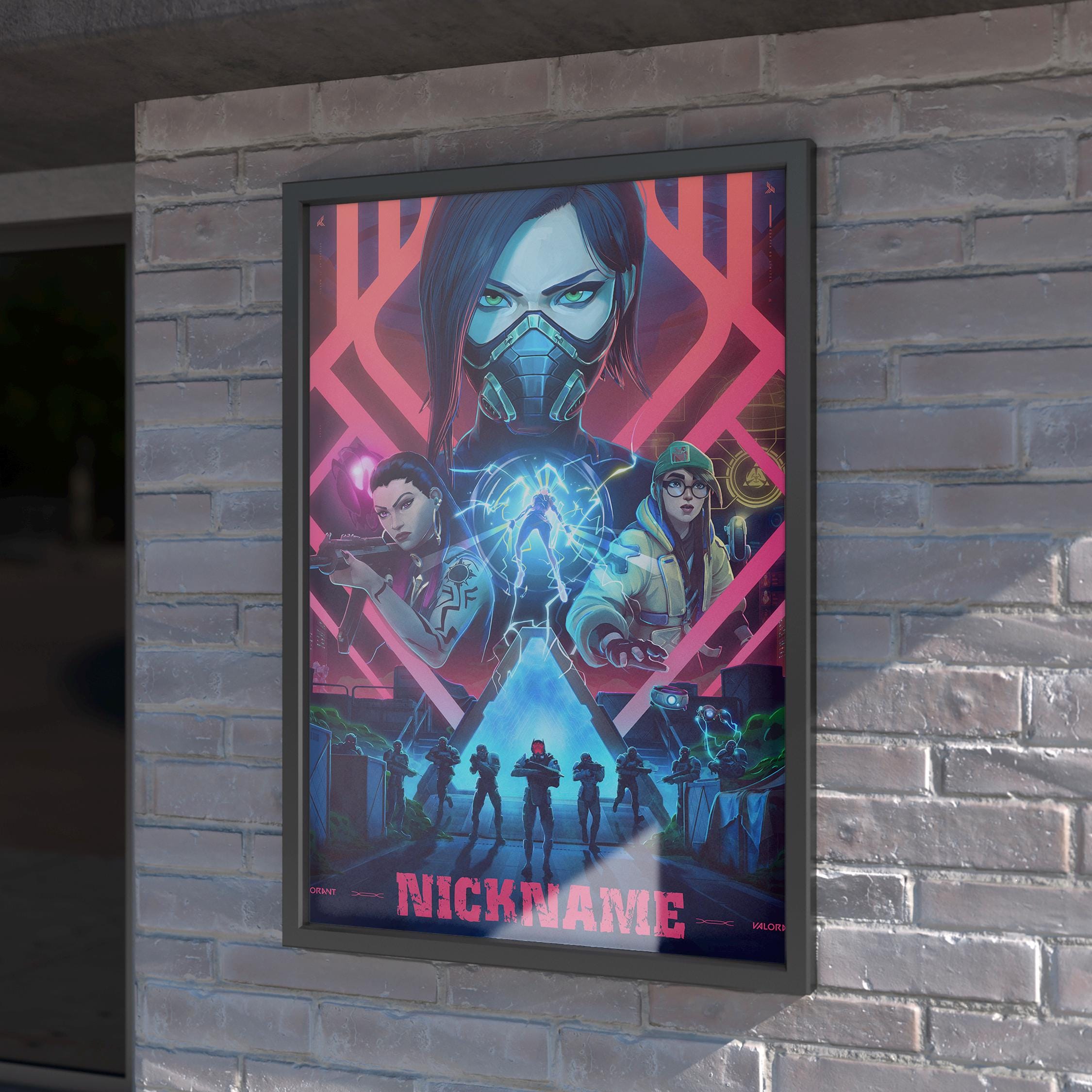 Custom Valorant Agent Poster: Personalized Game Art (digital Download ...