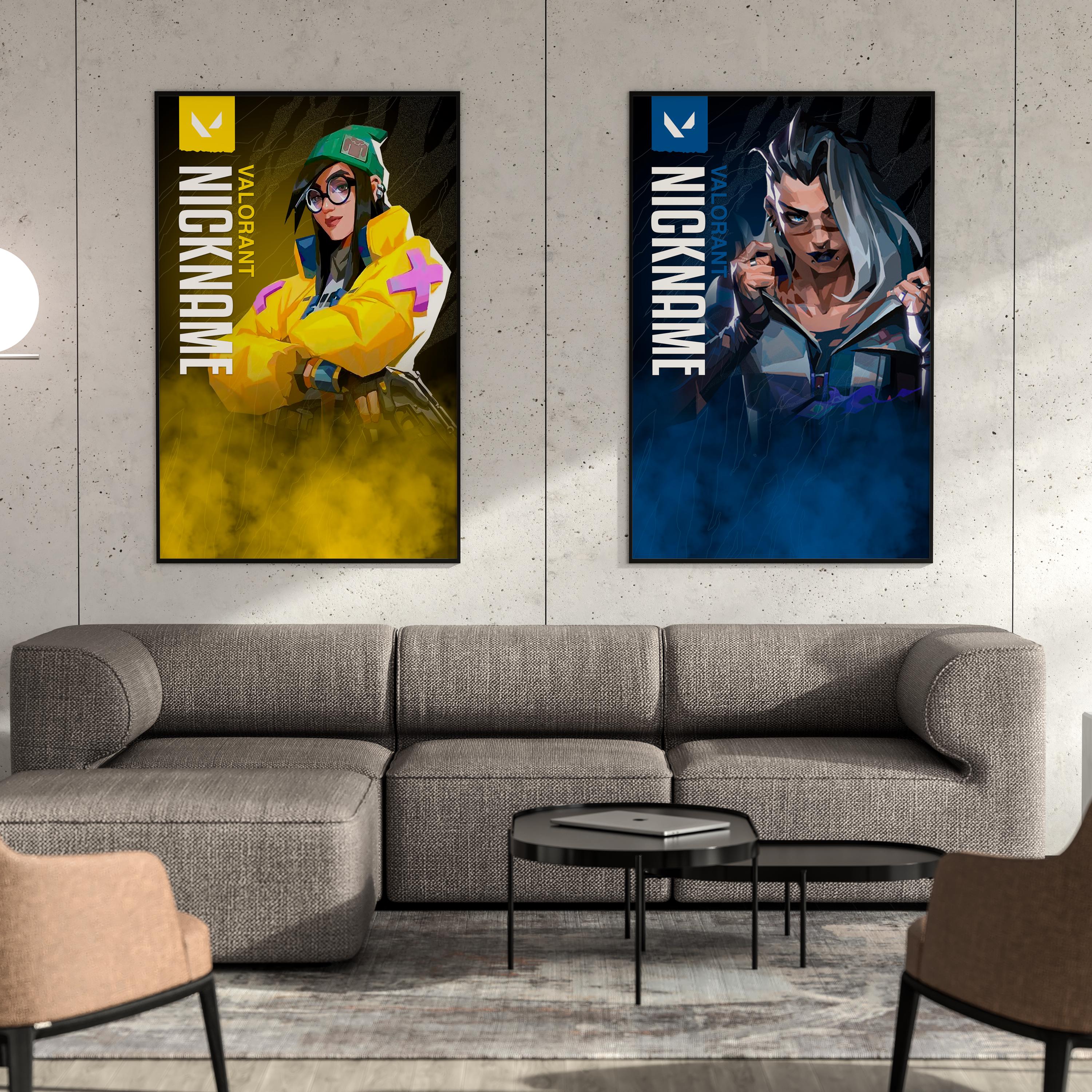 Valorant Custom Poster, Valorant Personalized, Valorant Fade Poster ...