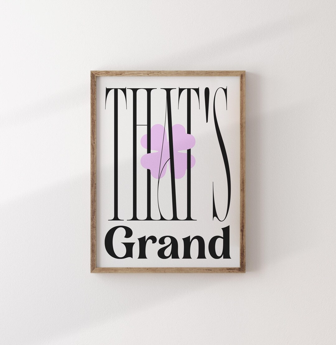 That's Grand Print Wall Art | Modern Apartment Decor | Modern ...