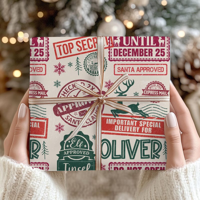 Custom Wrapping From Santa - Etsy